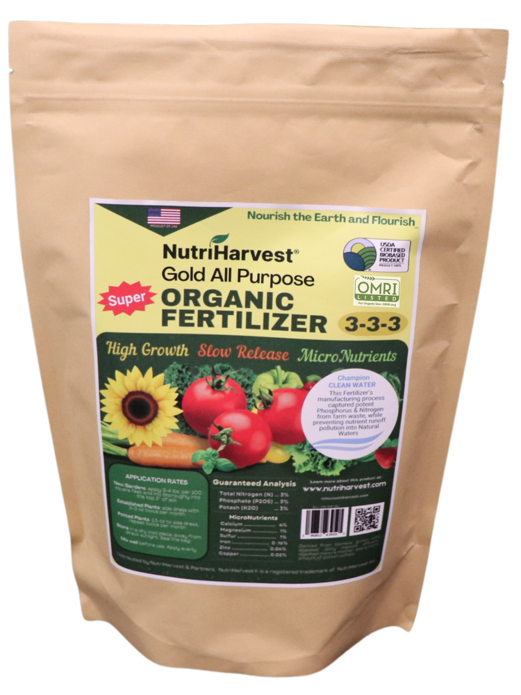 NutriHarvest® Premium Plus Super Organic Fertilizer 4-4-1, OMRI Listed ...